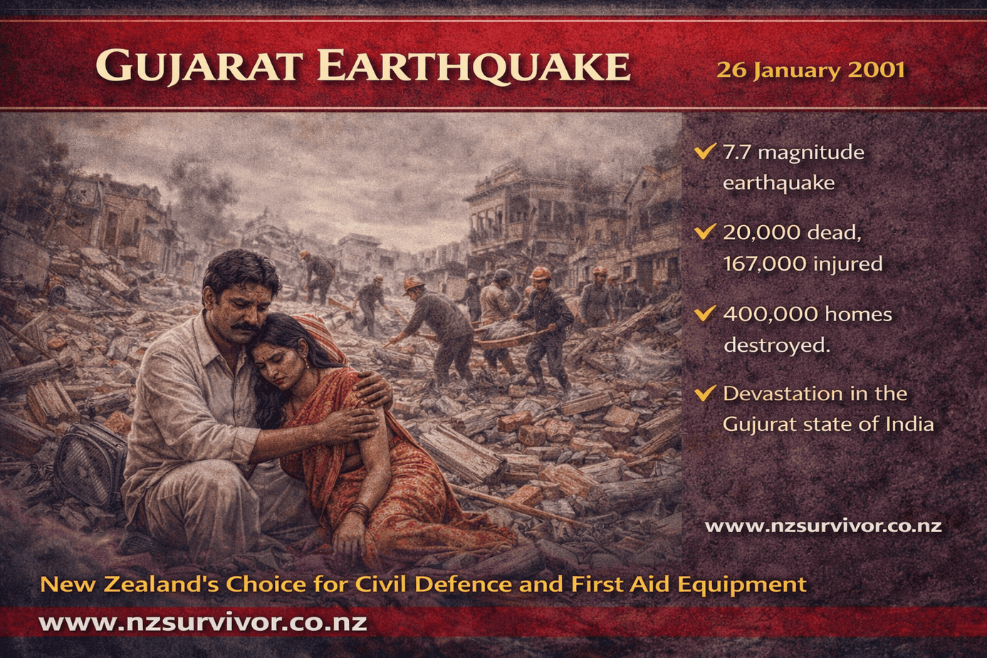2001 Gujarat earthquake - NZ Survivor